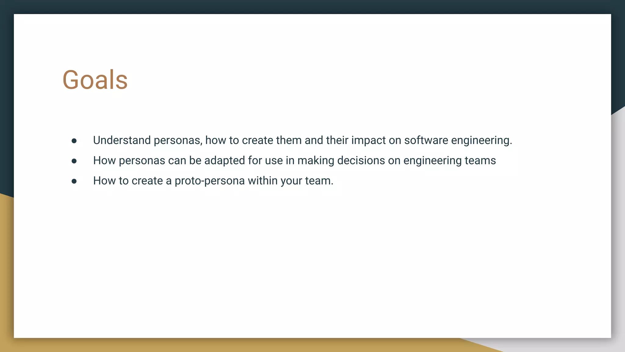 Incorporating user personas in software engineering and design ...