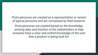 Incorporating user personas in software engineering and design ...
