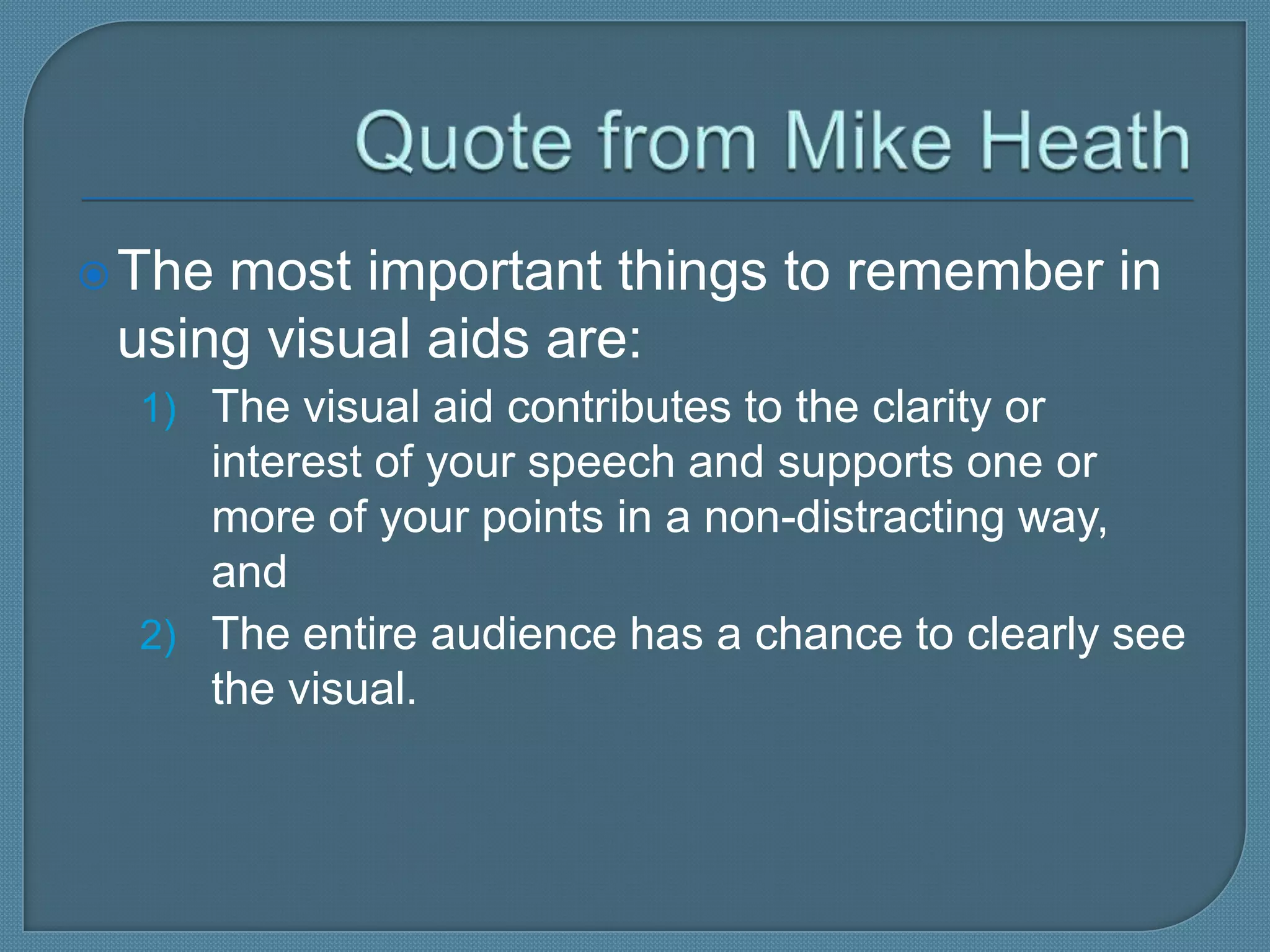 Incorporating visual support | PPT