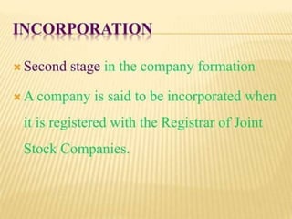 Formation of company- prospectus, AOA & MOA, incorporation.pptx