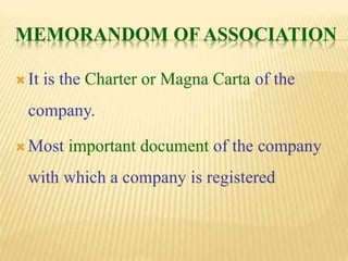 Formation of company- prospectus, AOA & MOA, incorporation.pptx