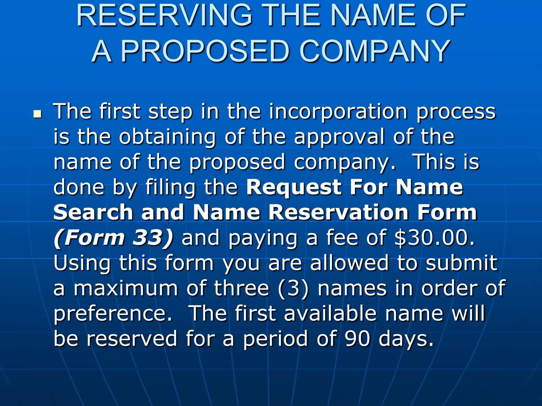 Incorporation - CAIPO Barbados | PPTX