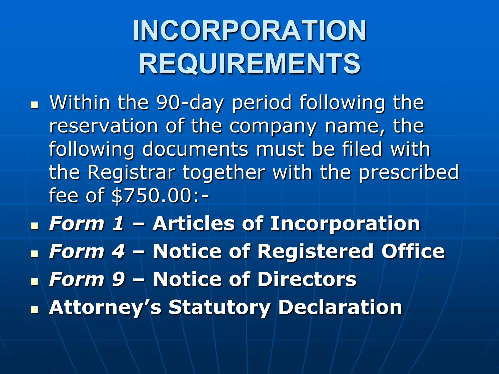 Incorporation - CAIPO Barbados | PPTX