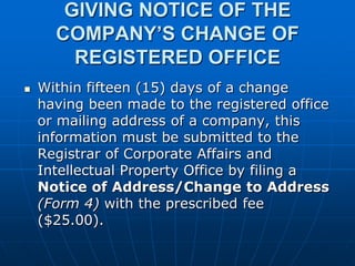 Incorporation - CAIPO Barbados | PPTX