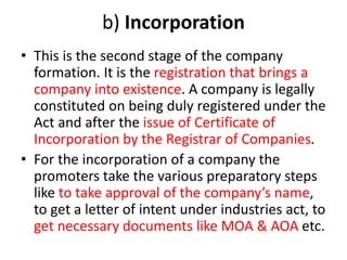 Incorporation of Companies | PPTX