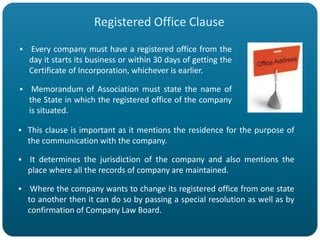 Incorporation of a company | PPTX
