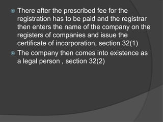 Incorporation of companies | PPT