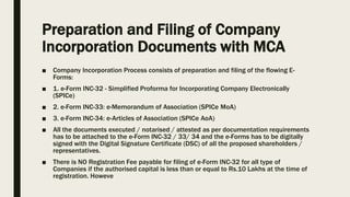 Incorporation of Companies (1) - Mehta & Mehta | PPTX | Business ...