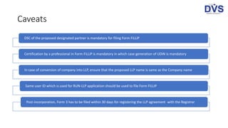 Incorporation of Limited Liability Partnership (LLP) and conversion ...