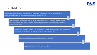 Incorporation of Limited Liability Partnership (LLP) and conversion ...
