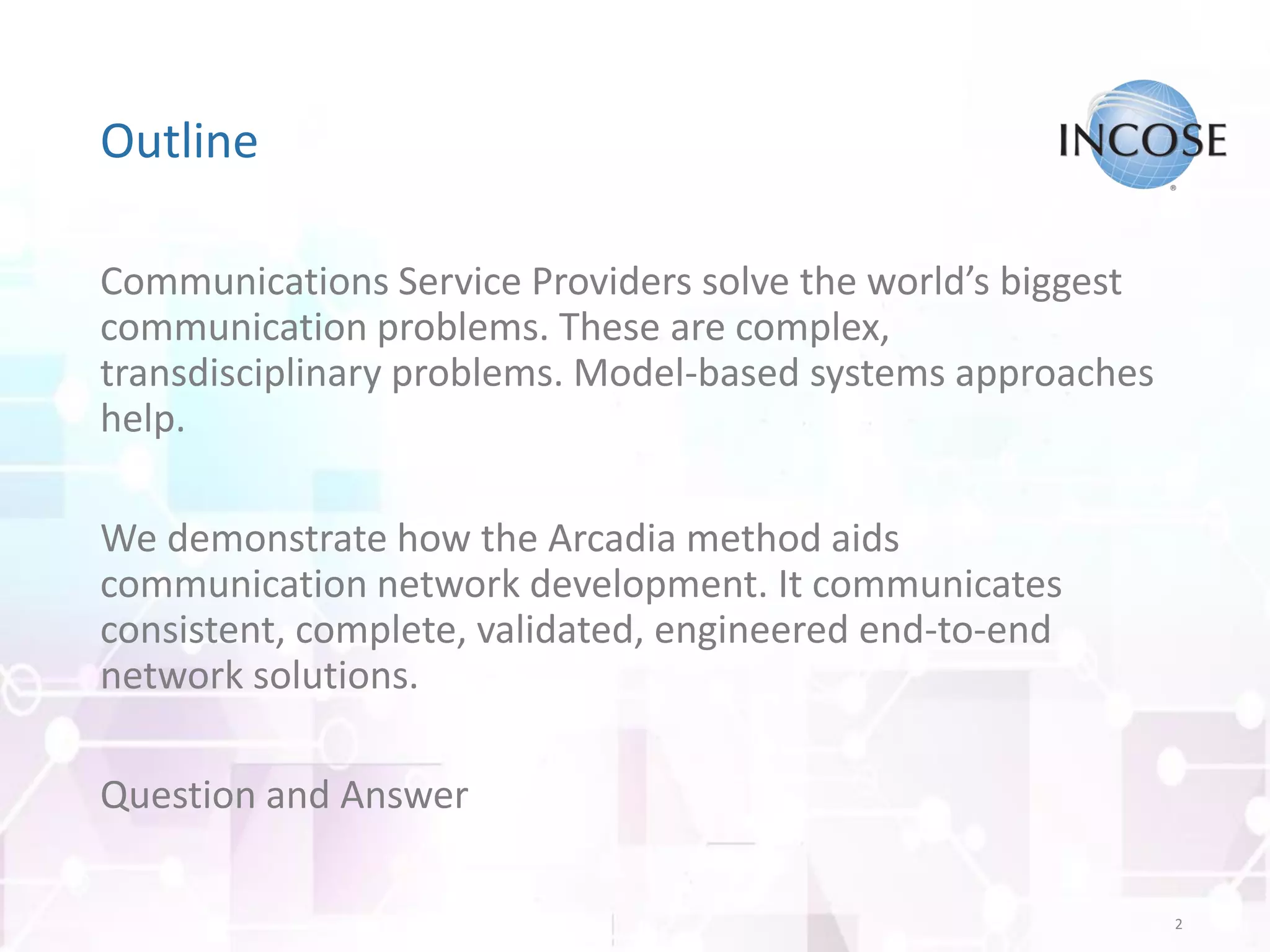 Effective Communication Network Development through a Model-Based ...