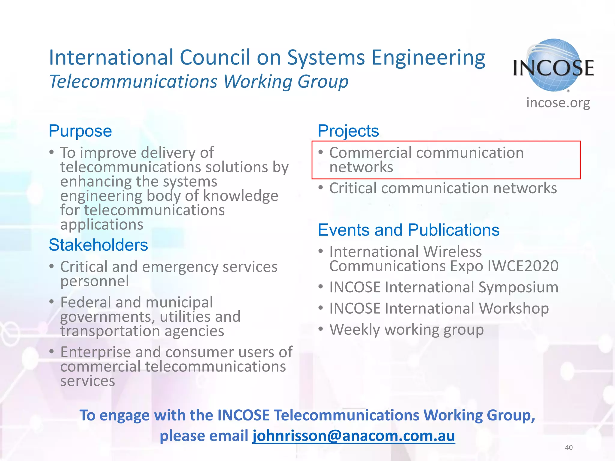 Effective Communication Network Development Through A Model Based Systems Approach Ppt