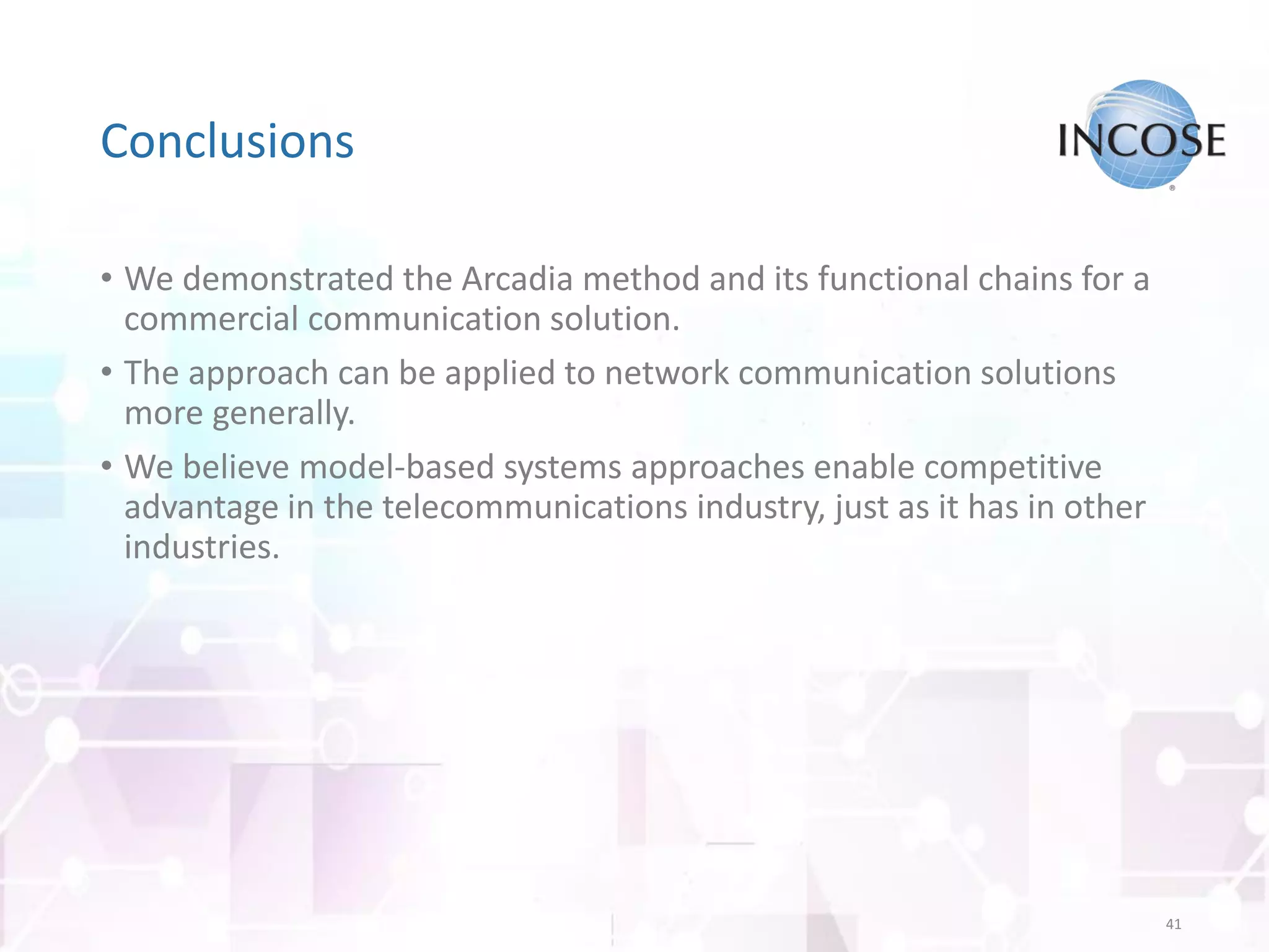 Effective Communication Network Development Through A Model Based Systems Approach Ppt