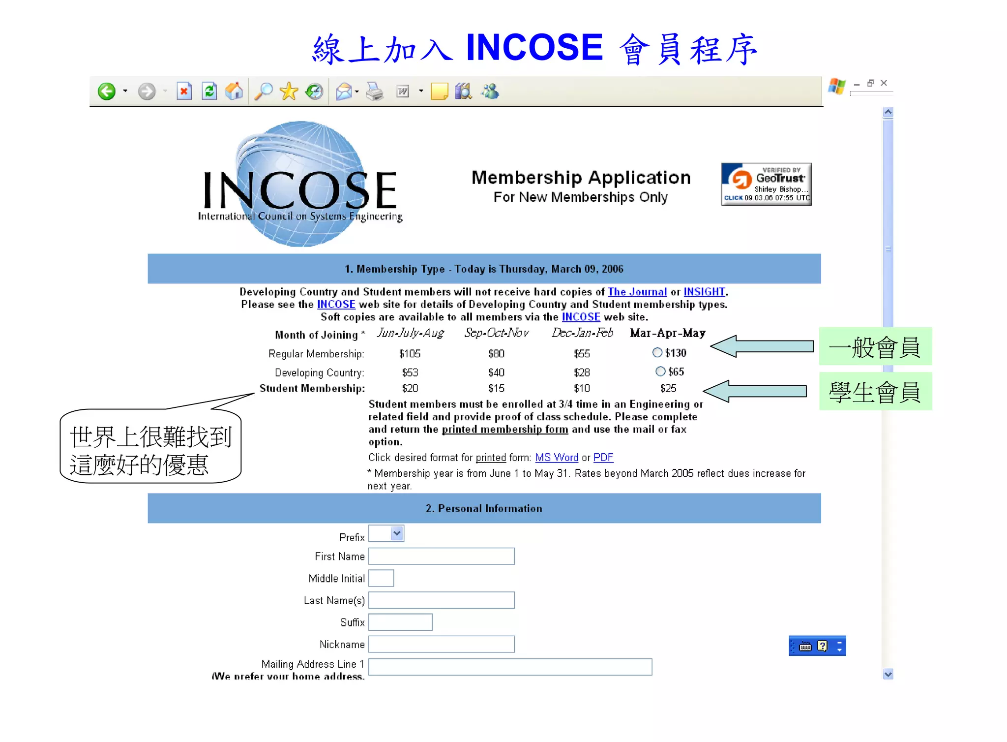 Incose Membership2008 | PPT