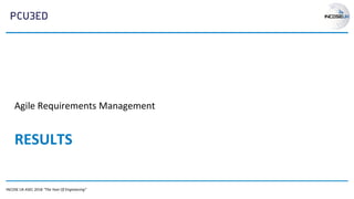 Requirements Management applied in an agile Project Environment | PDF