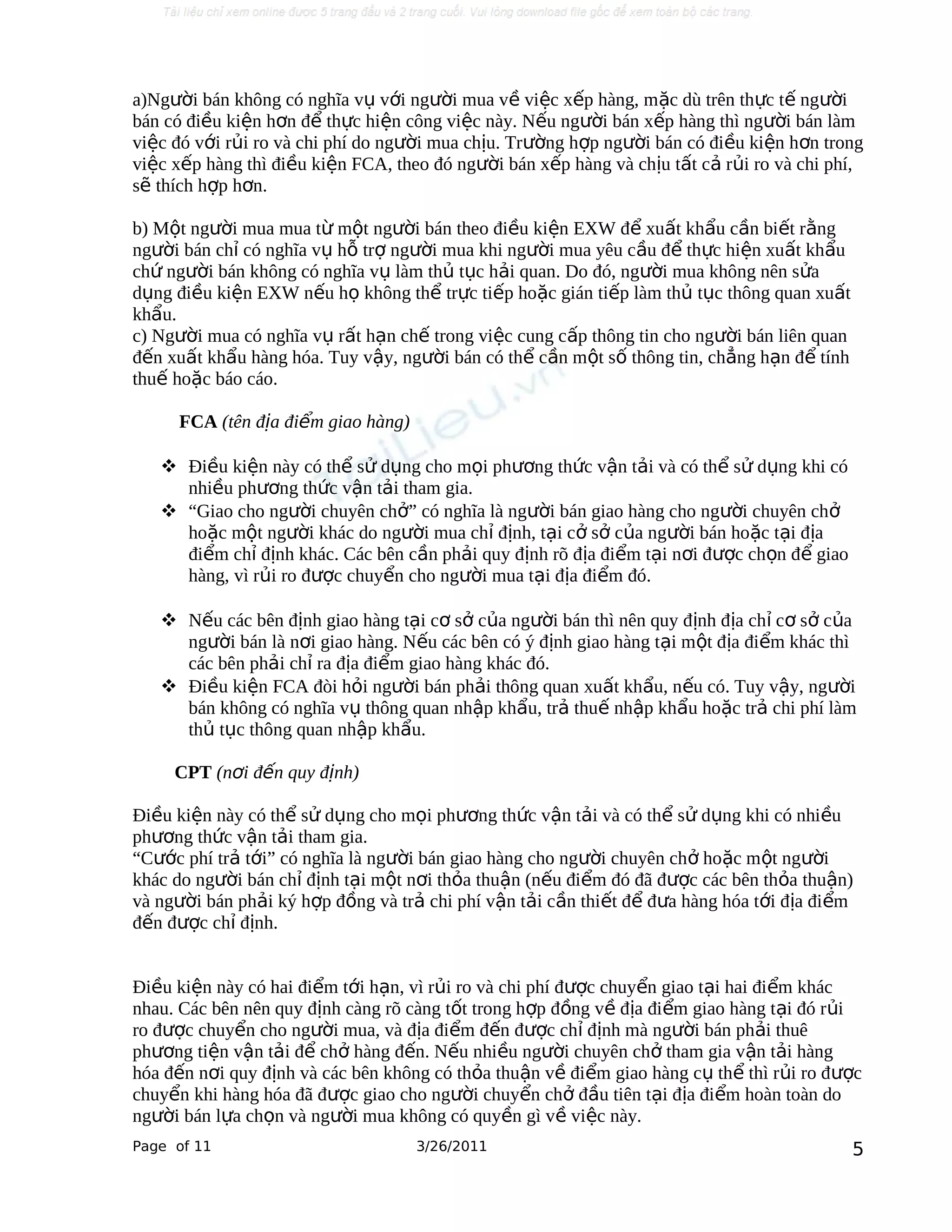 Incoterm 2010 1579 | PDF