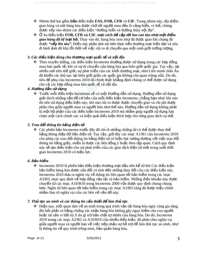 Incoterm 2010 1579 | PDF