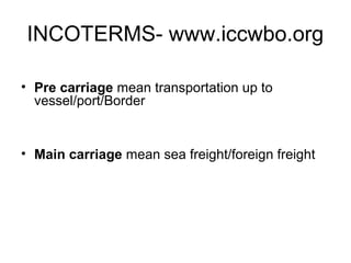 Incoterms | PPT
