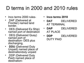 Incoterms | PPT