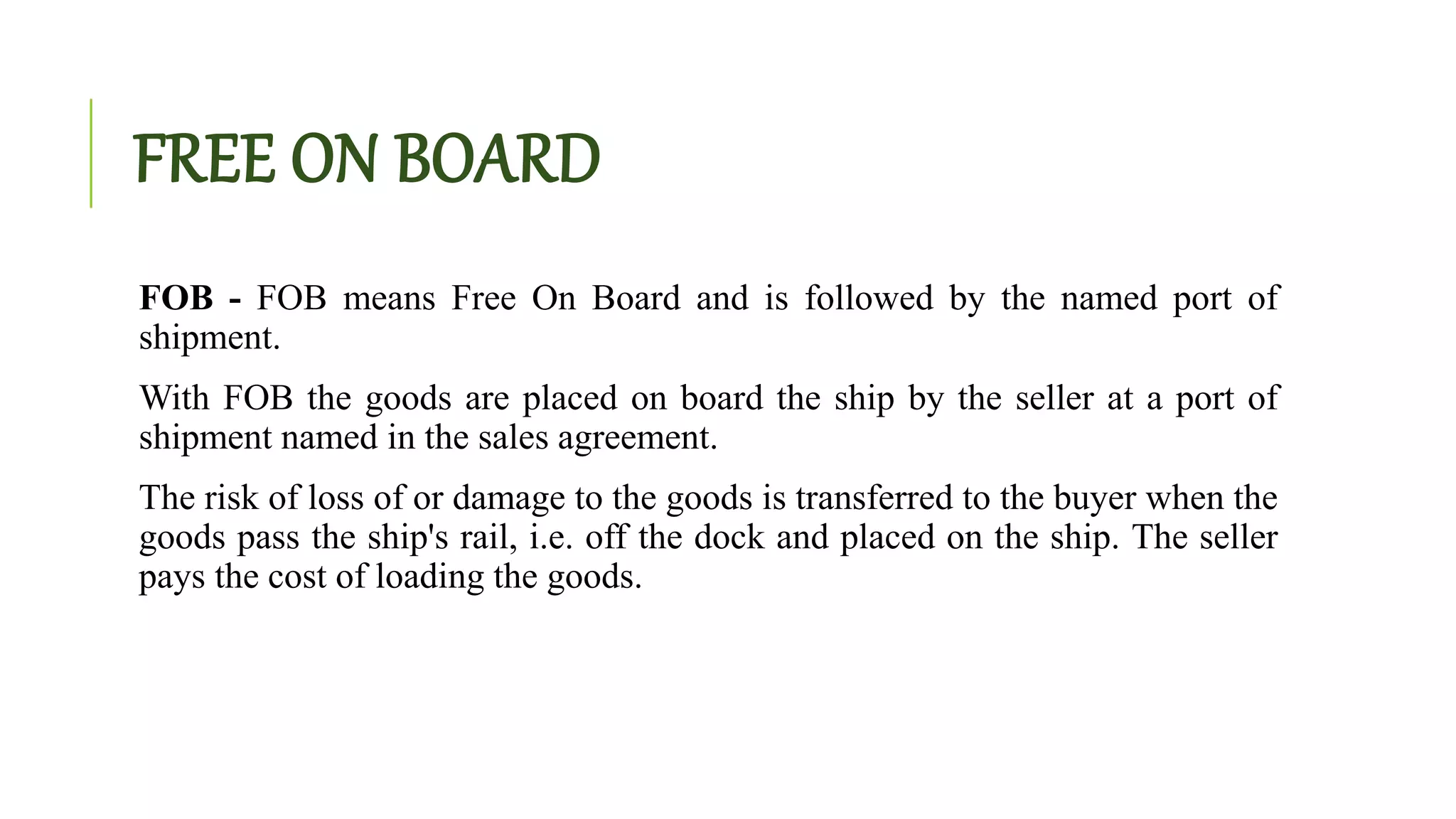 Incoterms | PPTX