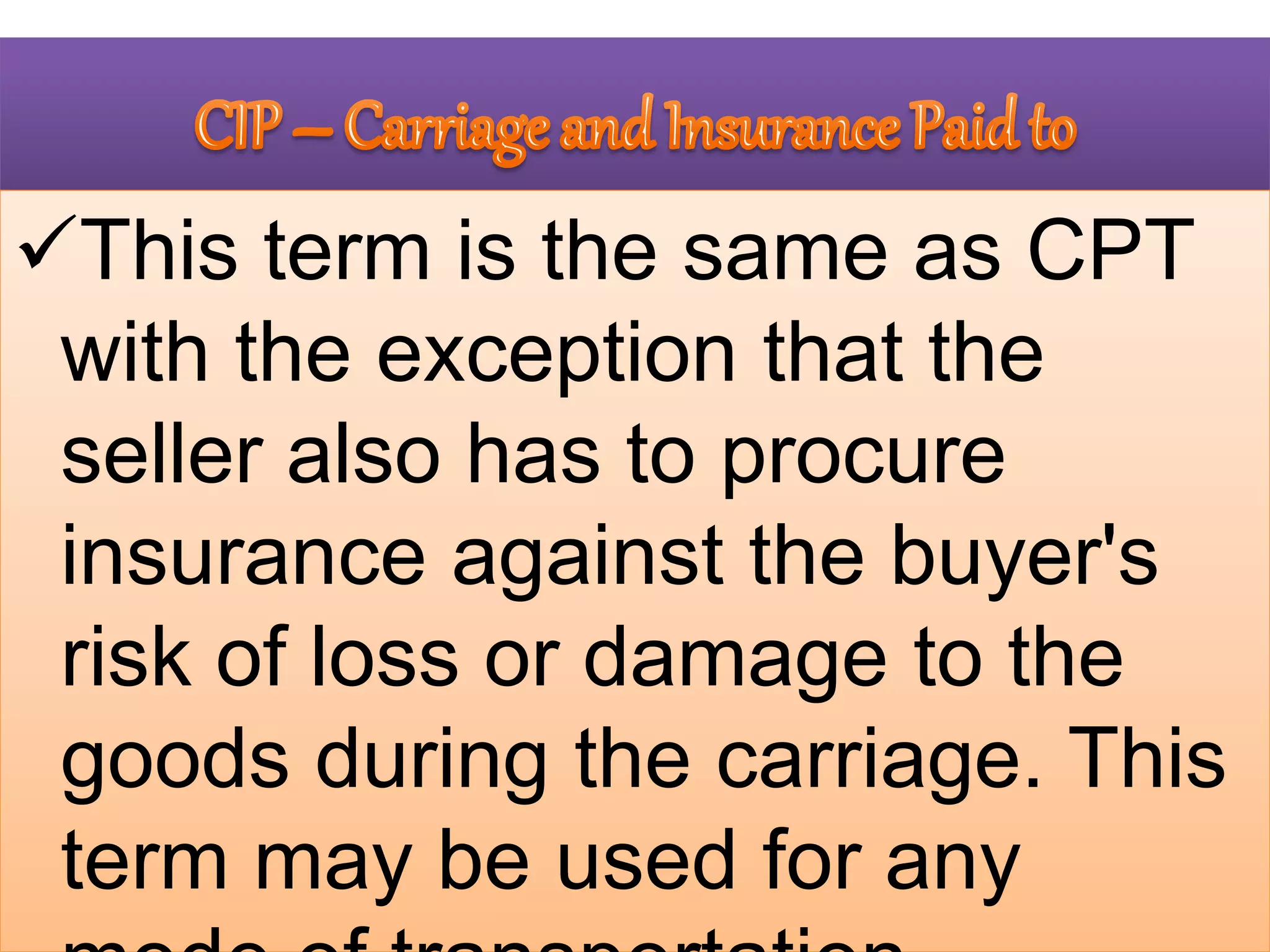 Incoterms | PPTX