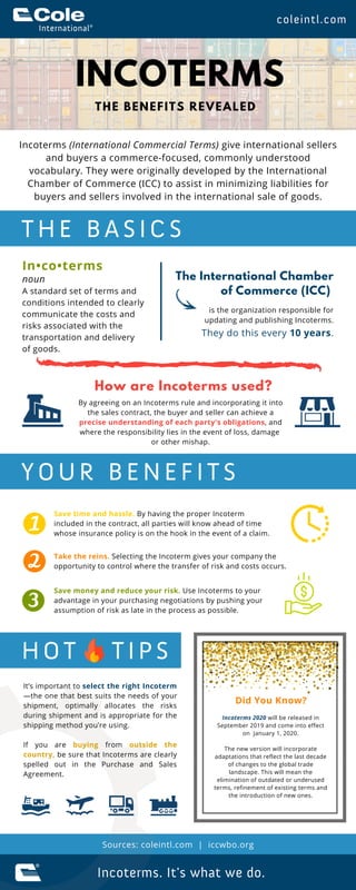Incoterms - The benefits revealed | PDF