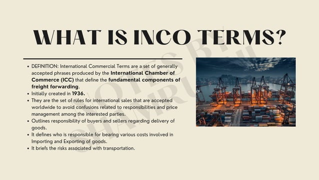 Understanding INCO Terms: A Comprehensive Guide to International Trade ...