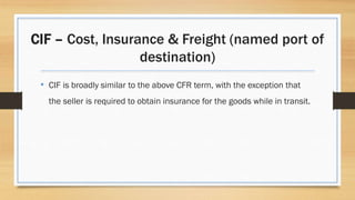 INCO terms by Shahnawaz | PPT