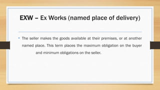INCO terms by Shahnawaz | PDF