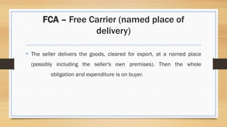 INCO terms by Shahnawaz | PPT