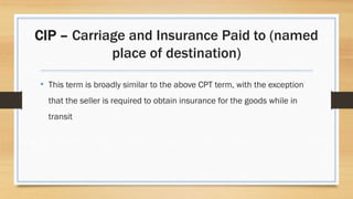 INCO terms by Shahnawaz | PPT