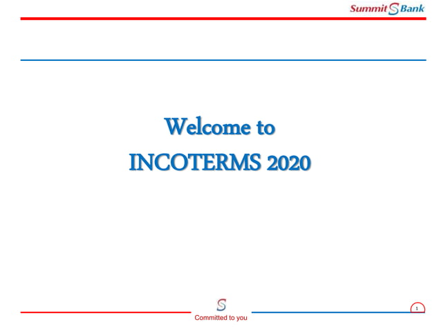INCO Terms 2020: Unit 4 | PPTX | Motor Insurance | Insurance