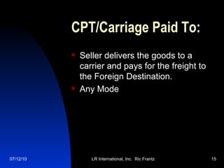 Inco terms 2000 | PPT