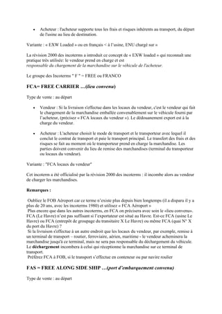 Incoterms 2000 | PDF