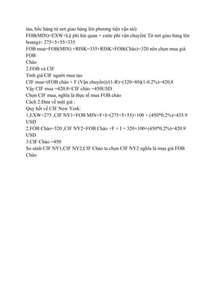Incoterms2000( lưu ý) | PDF