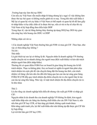 Incoterms2000( lưu ý) | PDF