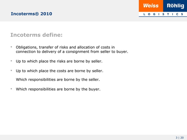 Incoterms 2010 weiss-rohlig_0 | PPT