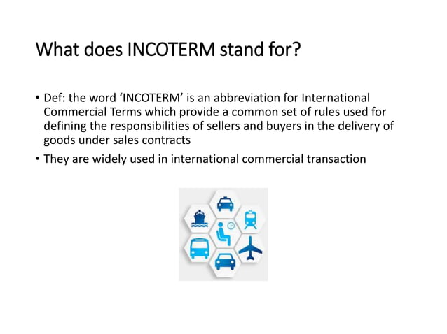 Incoterms 2020 _Final.ppt | Business | Business and Finance