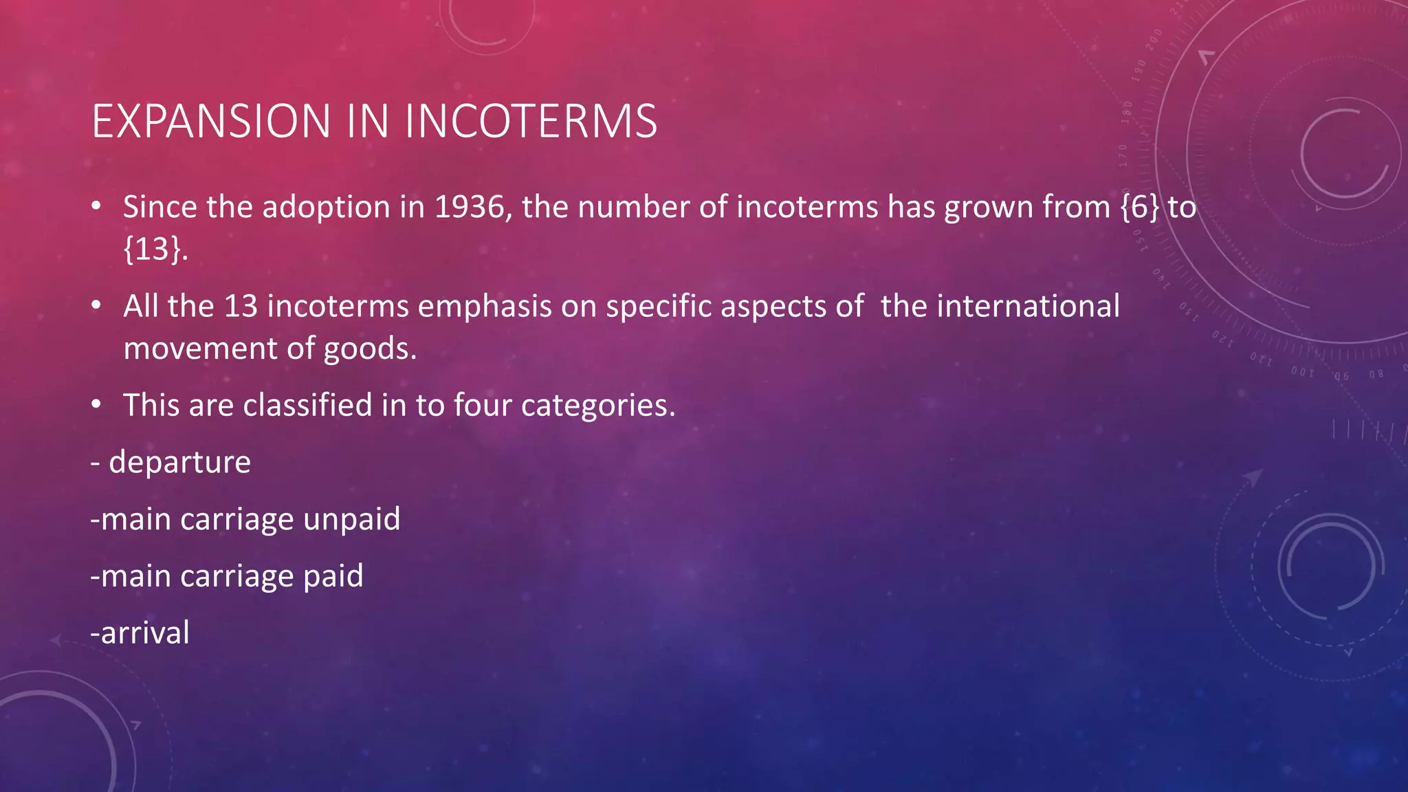 Incoterms finalized | PPTX