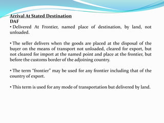 Inco Terms Ppt | PDF