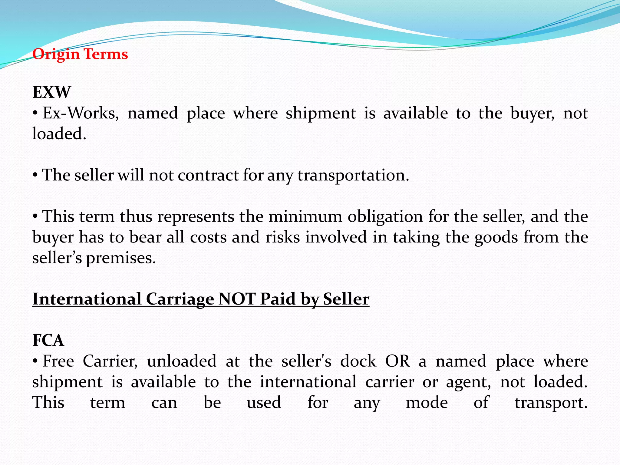 INCOTERMS | PPT