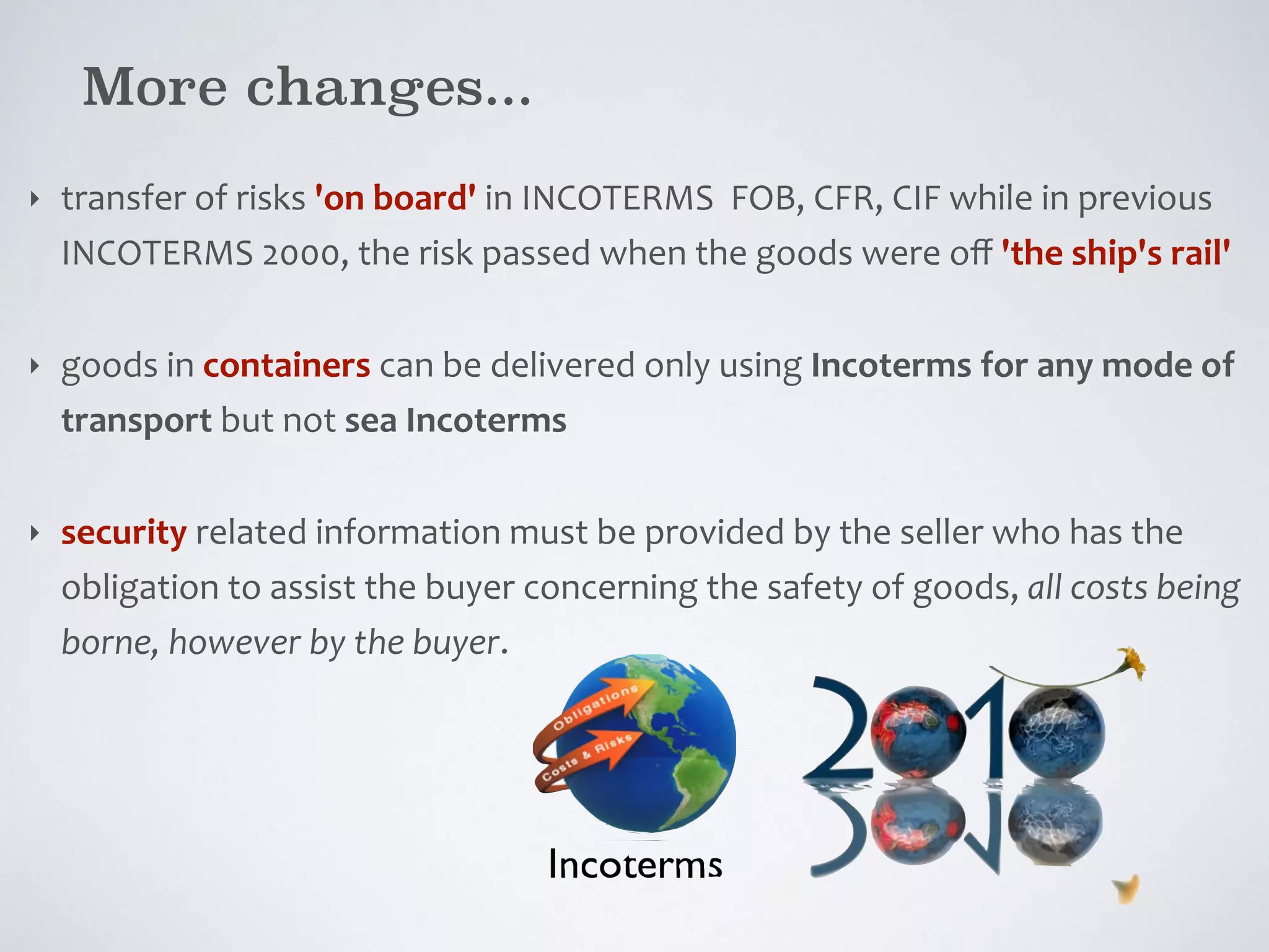 All about INCOTERMS latest revision | PDF