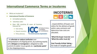 Overview on International Commercial Terms | PPTX