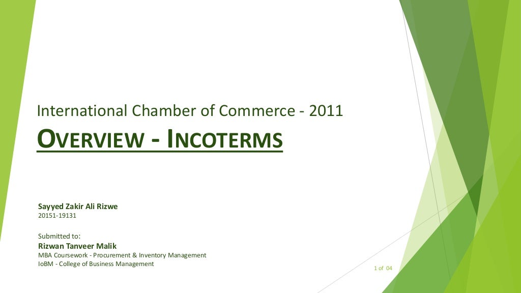 Overview On International Commercial Terms overview-on-international-commercial-terms