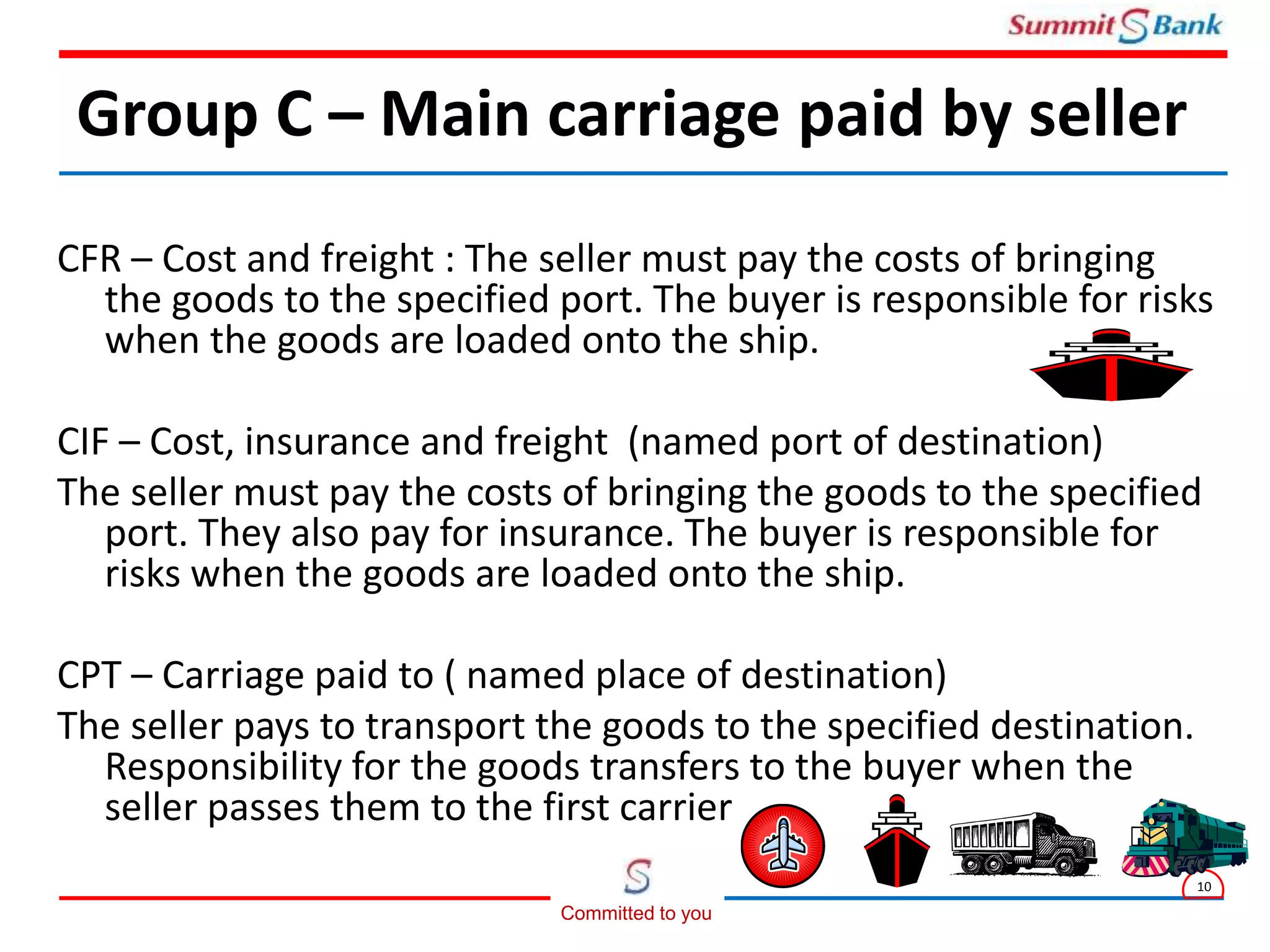INCO Terms: Unit 2 | PPT