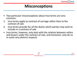 INCO Terms: Unit 2 | PPT