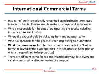 INCO Terms: Unit 2 | PPT