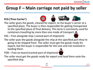 INCO Terms: Unit 2 | PPT
