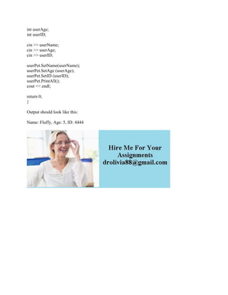 In C++ please- Only solution code- Define a member function PrintAll(.docx
