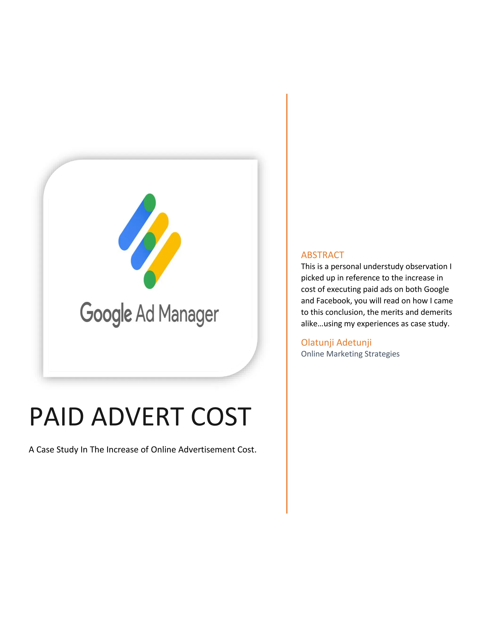 Why The Increase In Google Paid Ads Cost | PDF